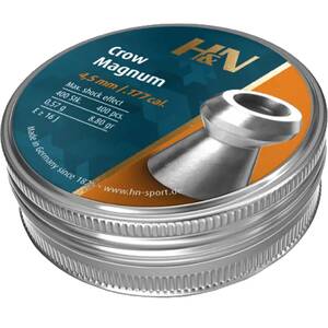 H&N Crow Magnum (400 шт) Кулі пневматичні 0,57 г 4,5 мм— купити в ...